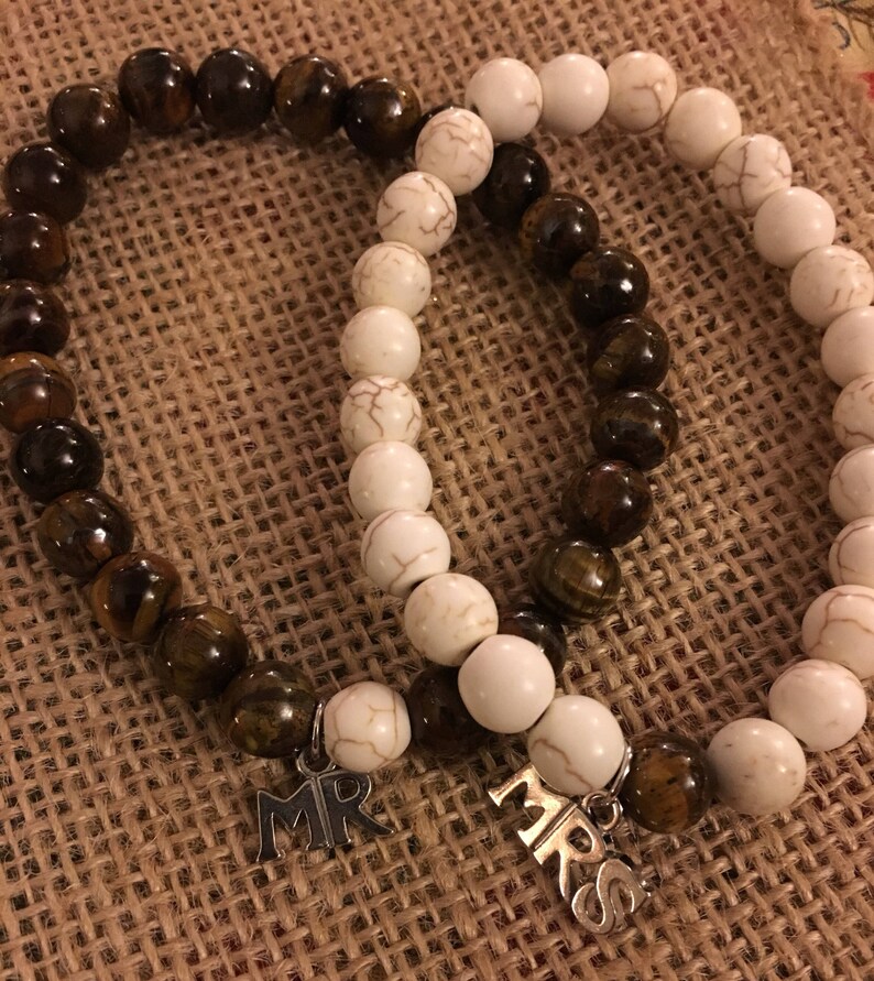 Mr. and Mrs. Distance Bracelets - Etsy