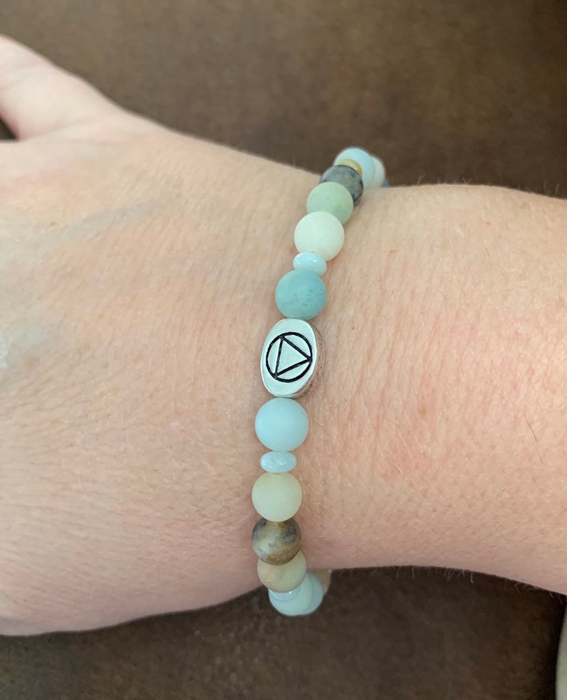 6mm Matte Amazonite Women's Recovery Beaded Bracelet - Etsy