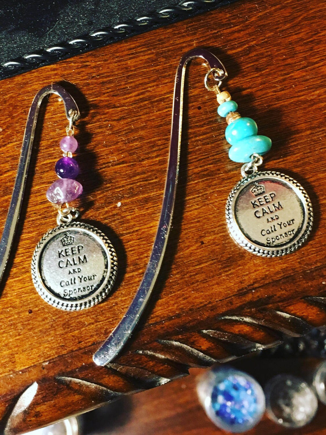 Keep Calm and Call your Sponsor mini bookmark sober | Etsy