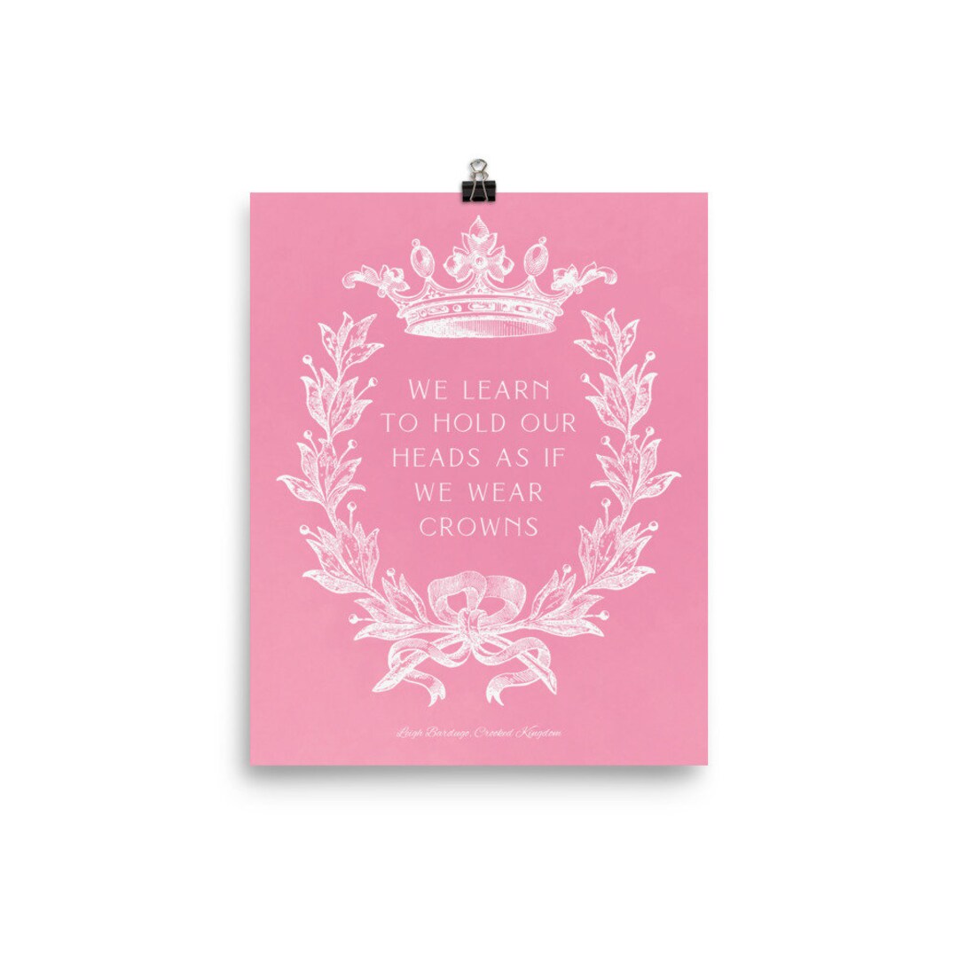Crooked Kingdom Quote Matte Poster - Six of Crows, Leigh Bardugo, Inej ...
