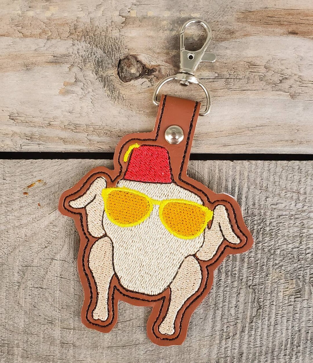 Friends Turkey Head Keychain, Thanksgiving Funny, Monica and Chandler ...