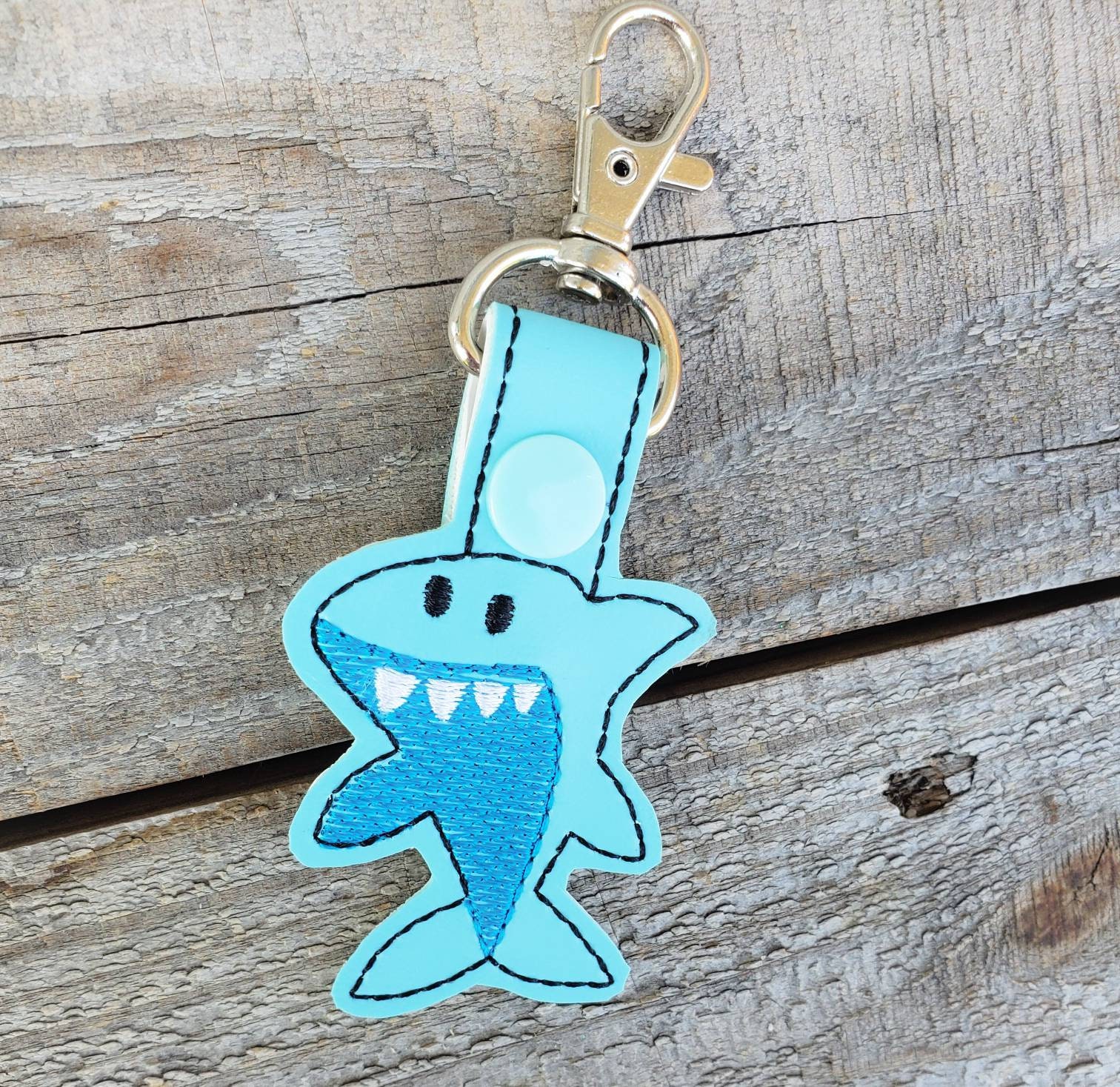 Toothy Shark Keychain Sharky Backpack Charm Sealife Zipper - Etsy UK