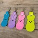 Peeps Keychain, Marshmallow Zipper Pull, Easter Bunny Backpack Fob ...