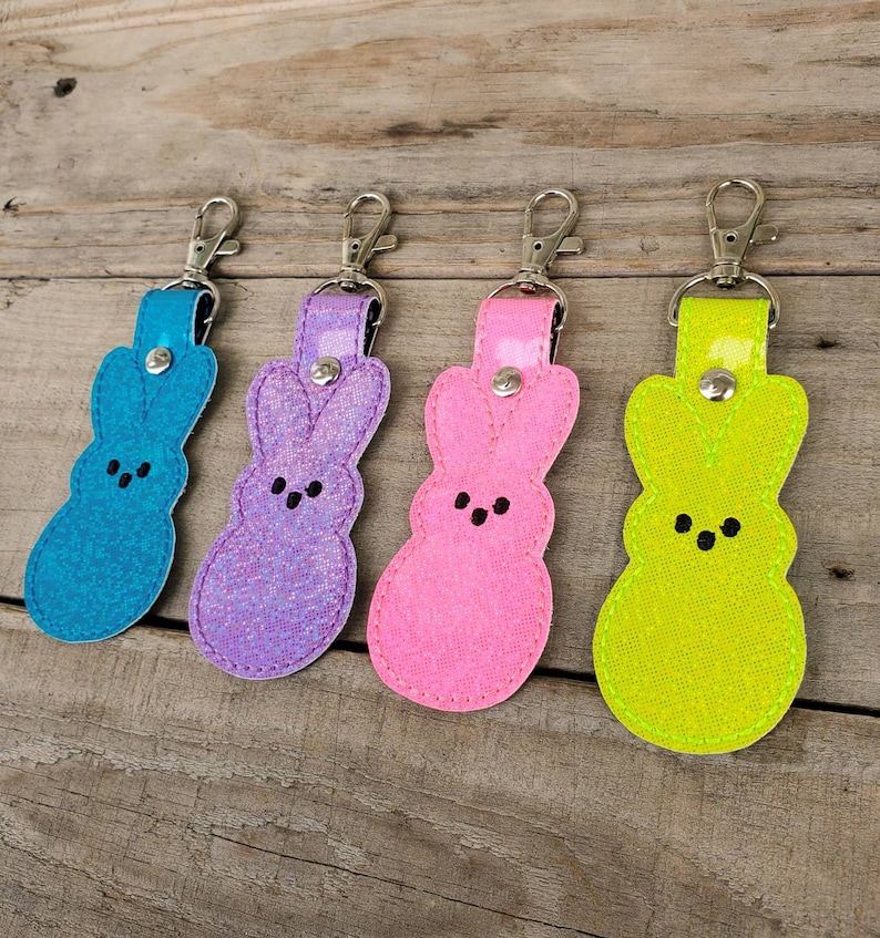 Peeps Keychain Marshmallow Zipper Pull Easter Bunny Backpack - Etsy
