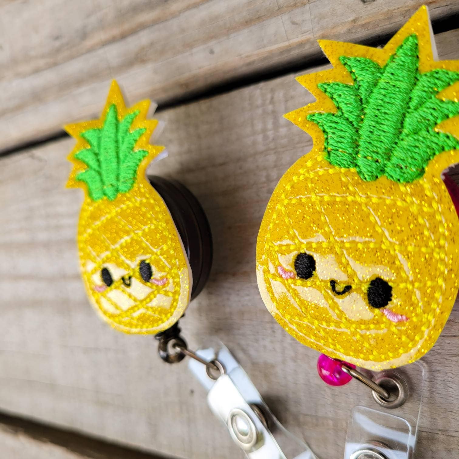 Pineapple Badge Reel kawaii pineapple fruit badge reel | Etsy