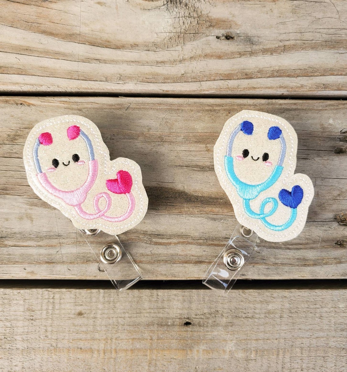Cute Stethoscope Badge Reel kawaii nurse badge reel ID | Etsy