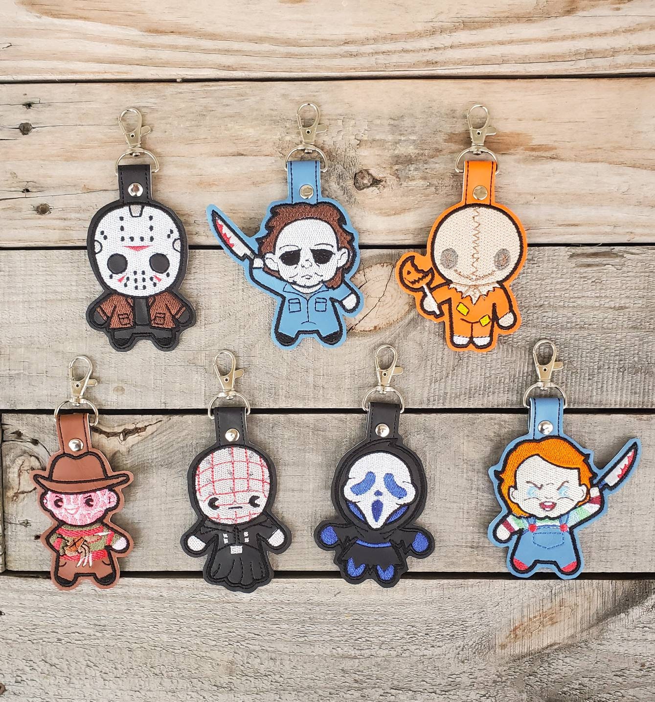 Horror Chibi Keychains Jason Sam Halloween Holiday | Etsy
