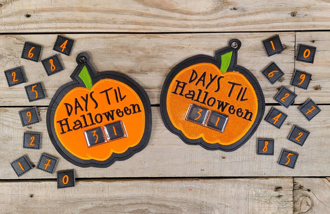 Calendrier du compte à rebours dHalloween, avent dHalloween, compte à ...