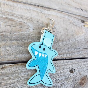 Toothy Shark Keychain, Sharky Backpack Charm, Sealife Zipper Pull - Etsy