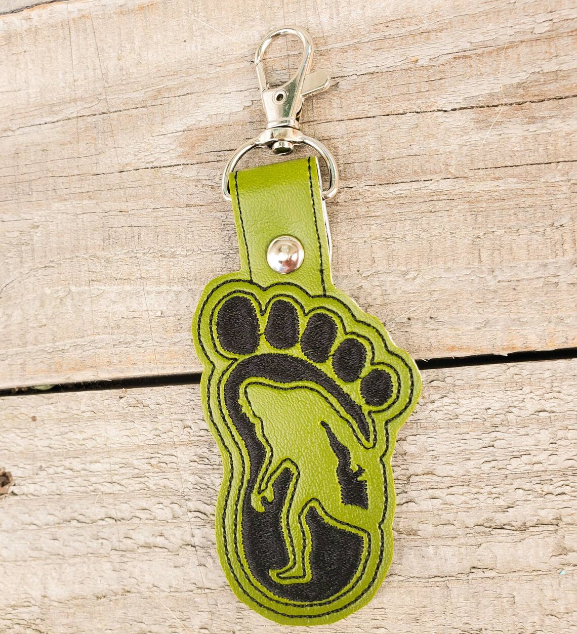 Big Foot Keychain Sasquatch key fob mythical beast charm | Etsy