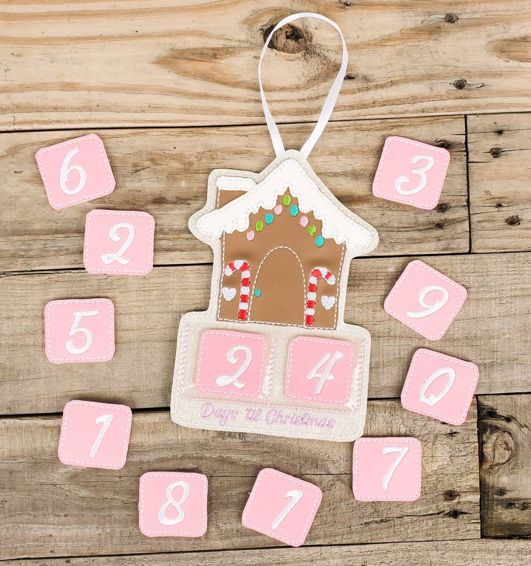 Christmas Countdown, Gingerbread Countdown Calendar, Days Until ...