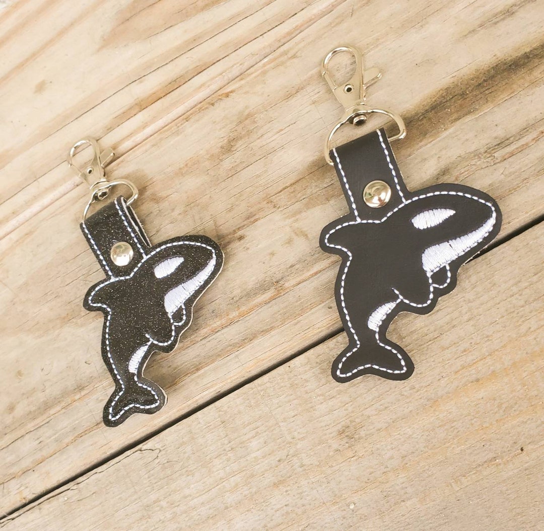 Orca Keychain, Killer Whale Charm, Orca Whale Backpack, Zipper Pull ...