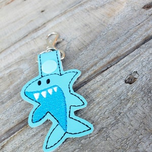Toothy Shark Keychain, Sharky Backpack Charm, Sealife Zipper Pull - Etsy