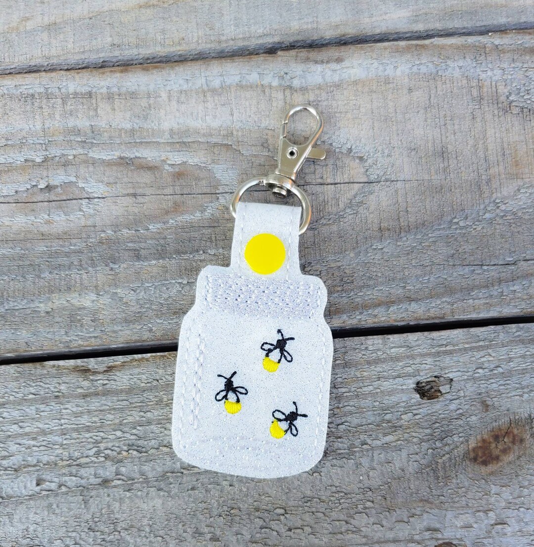 Lightning Bug Keychain, Mason Jar Backpack Charm, Southern Zipper Pull ...