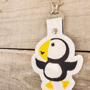 Puffin Keychain, kawaii puffin backpack charm, animal zipper pull ...