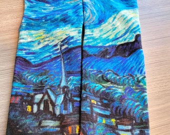 Starry Night Socks - Etsy