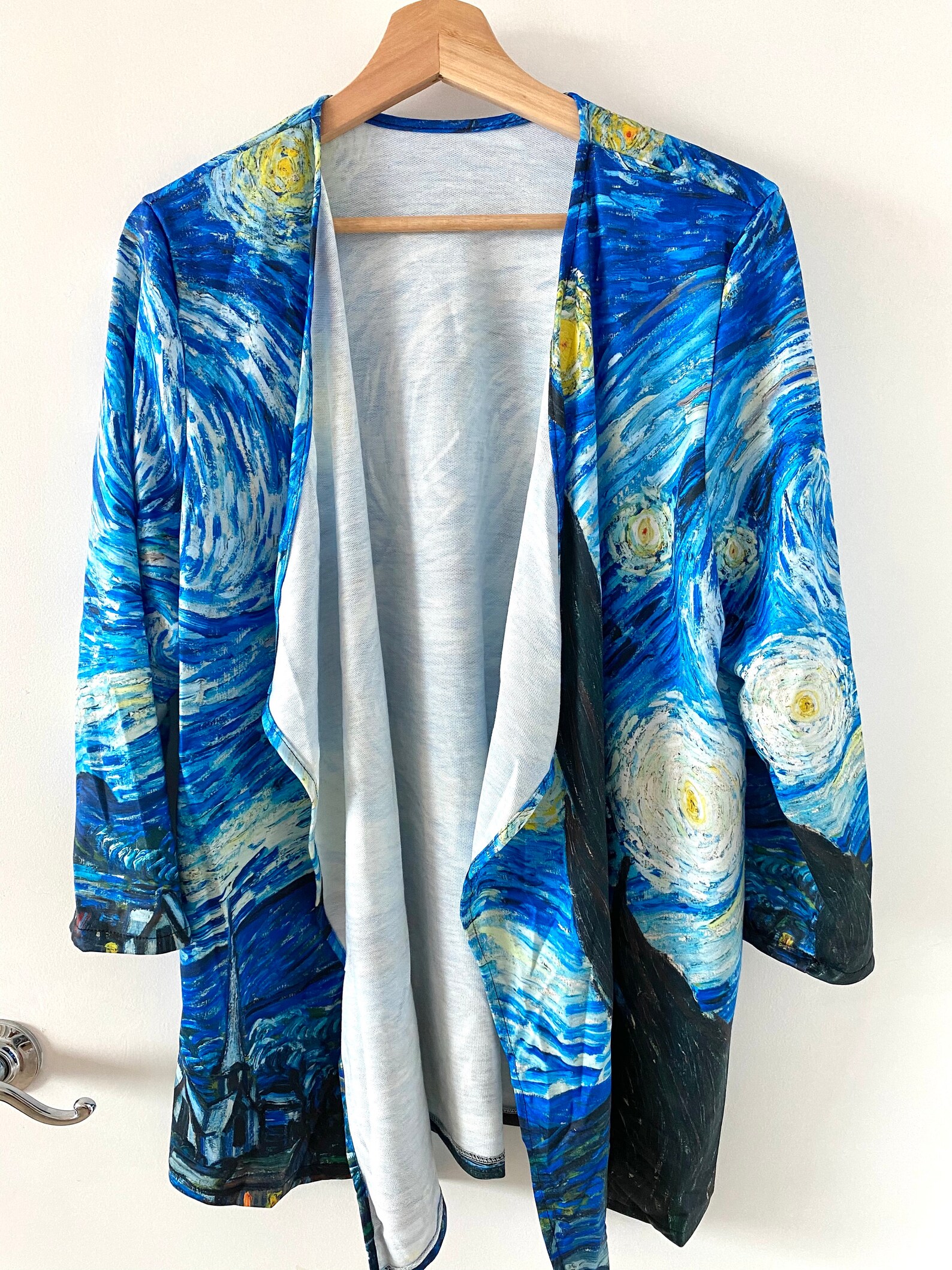 Vincent Van Gogh Starry Night - All-over Print Cardigan- Overshirt ...