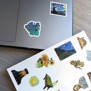Van Gogh Mini Sticker Pack + Original Art! Die Cut Van Gogh Elements ...