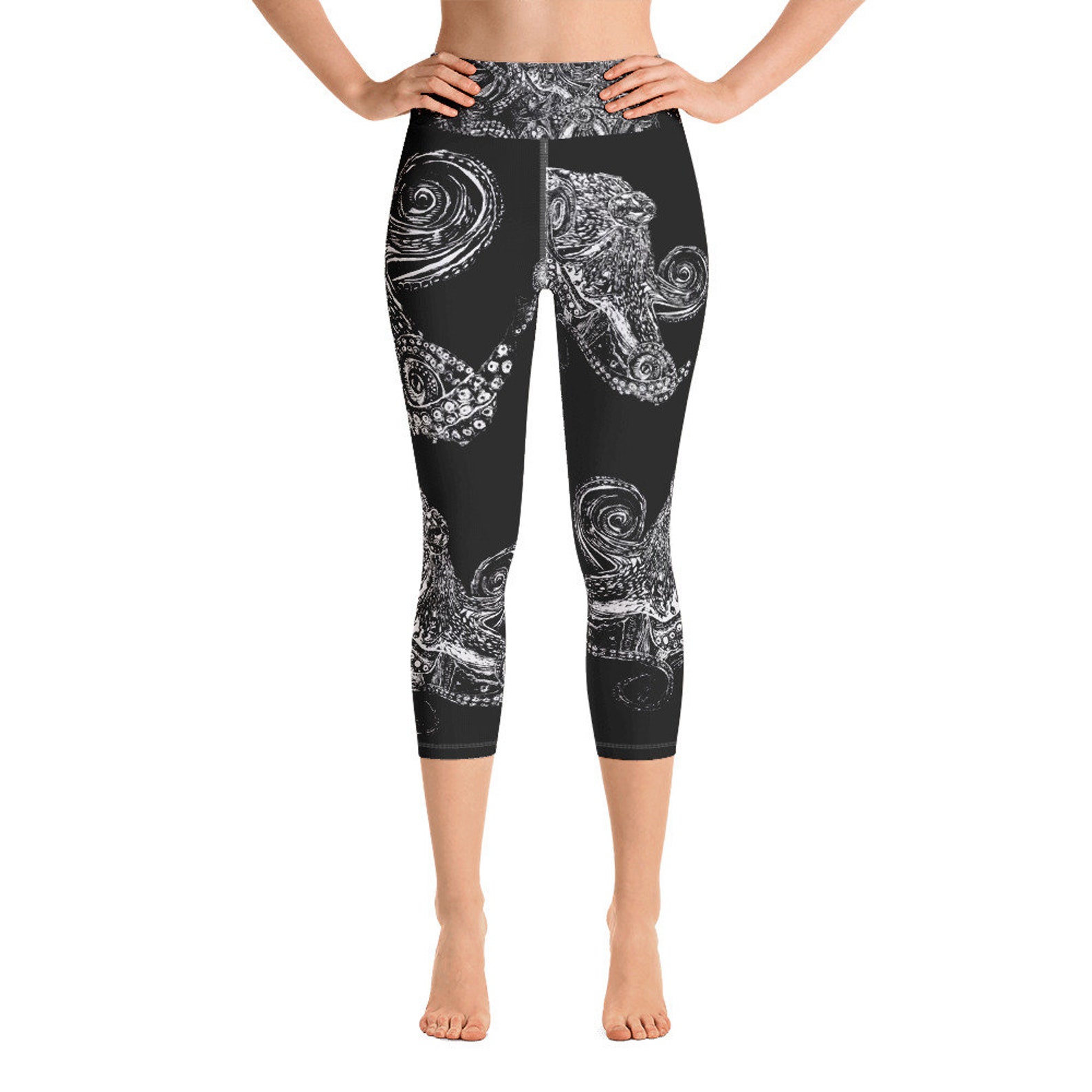 Octopus Leggings All Over Print Yoga Leggings Yoga Pants - Etsy