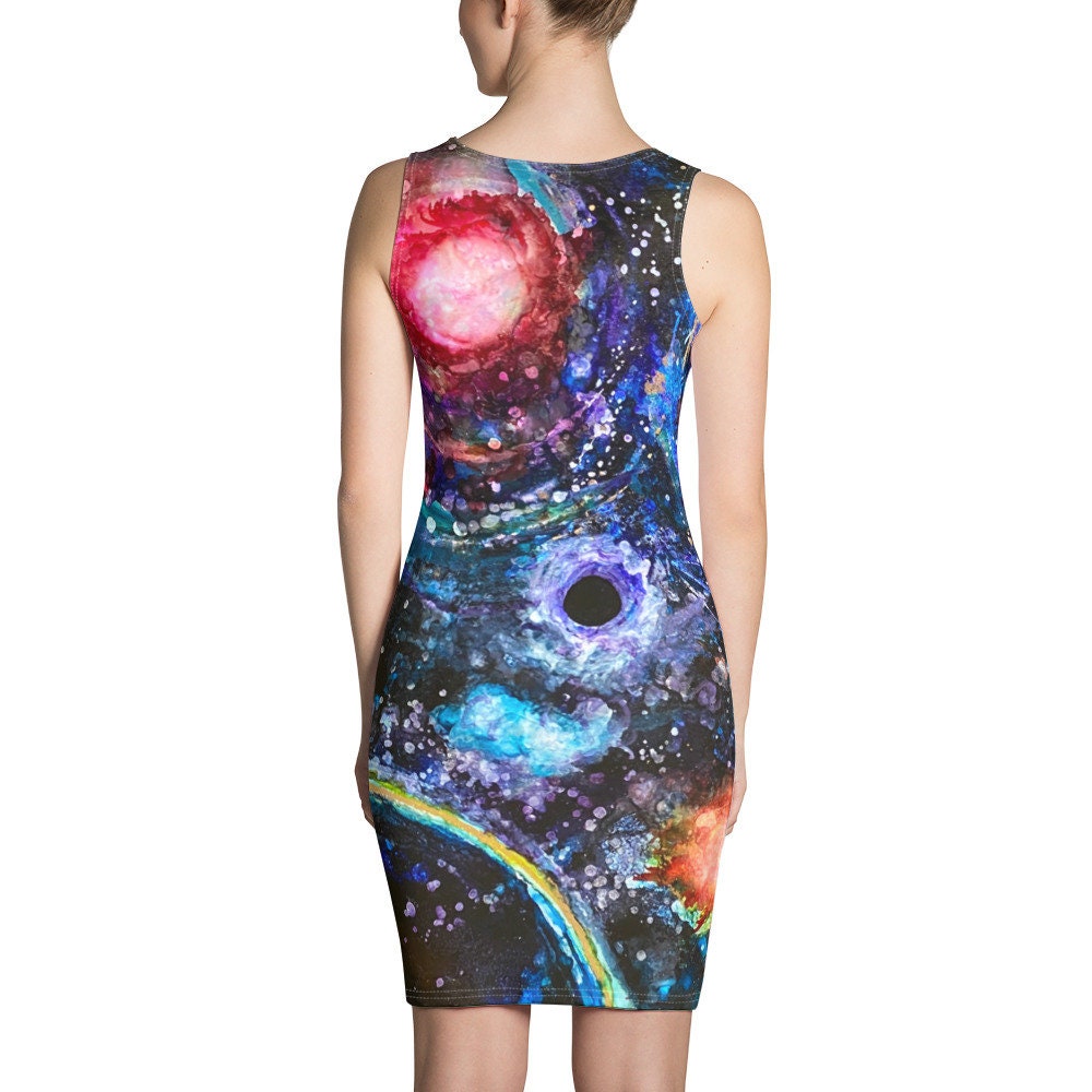 Space Galaxy Dress Abstract Sublimation Cut & Sew Dress - Etsy