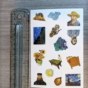 Van Gogh Mini Sticker Pack + Original Art! Die Cut Van Gogh Elements ...