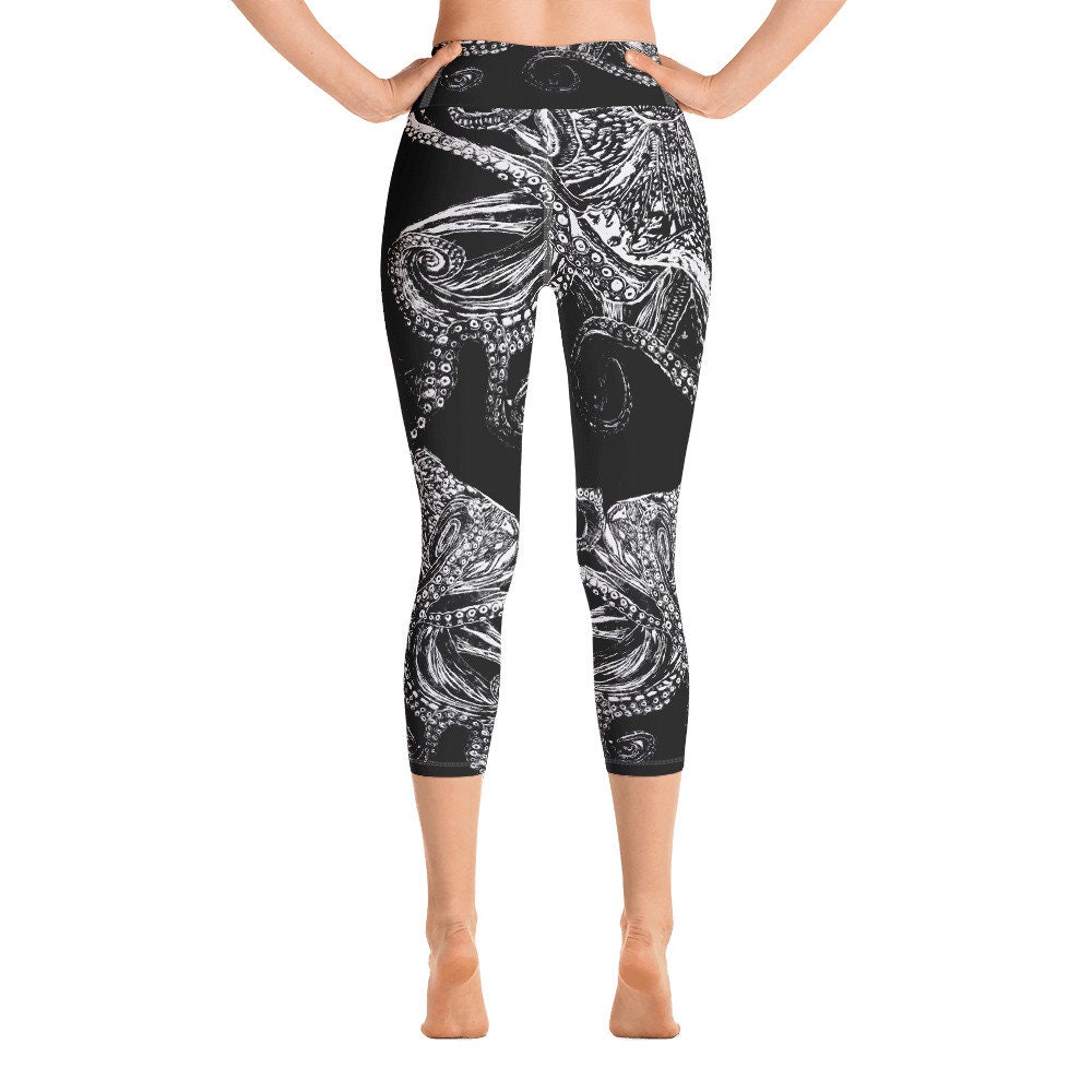 Octopus Leggings All Over Print Yoga Leggings Yoga Pants - Etsy