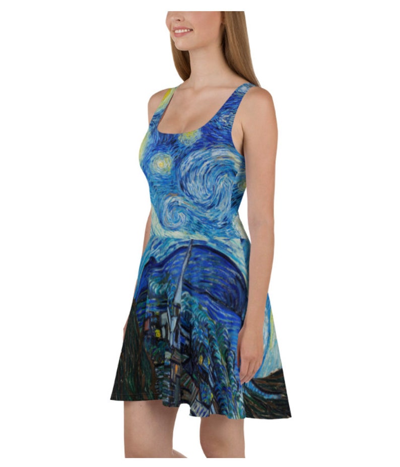 Van Gogh Starry Night Skater Dress: Wearable Art Outfit - Etsy