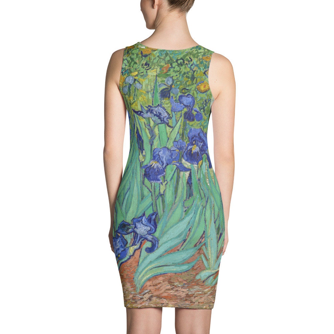 Van Gogh Irises Dress: Artistic Fitted Art Outfit - Etsy
