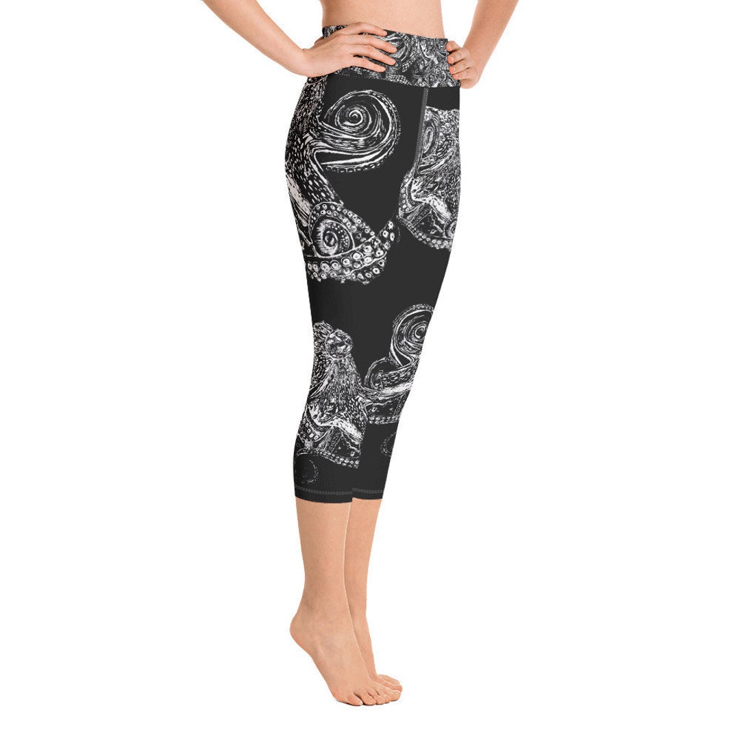 Octopus Leggings- All Over Print Yoga Leggings- Yoga Pants- Workout ...