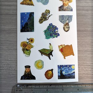 Van Gogh Mini Sticker Pack + Original Art! Die Cut Van Gogh Elements ...