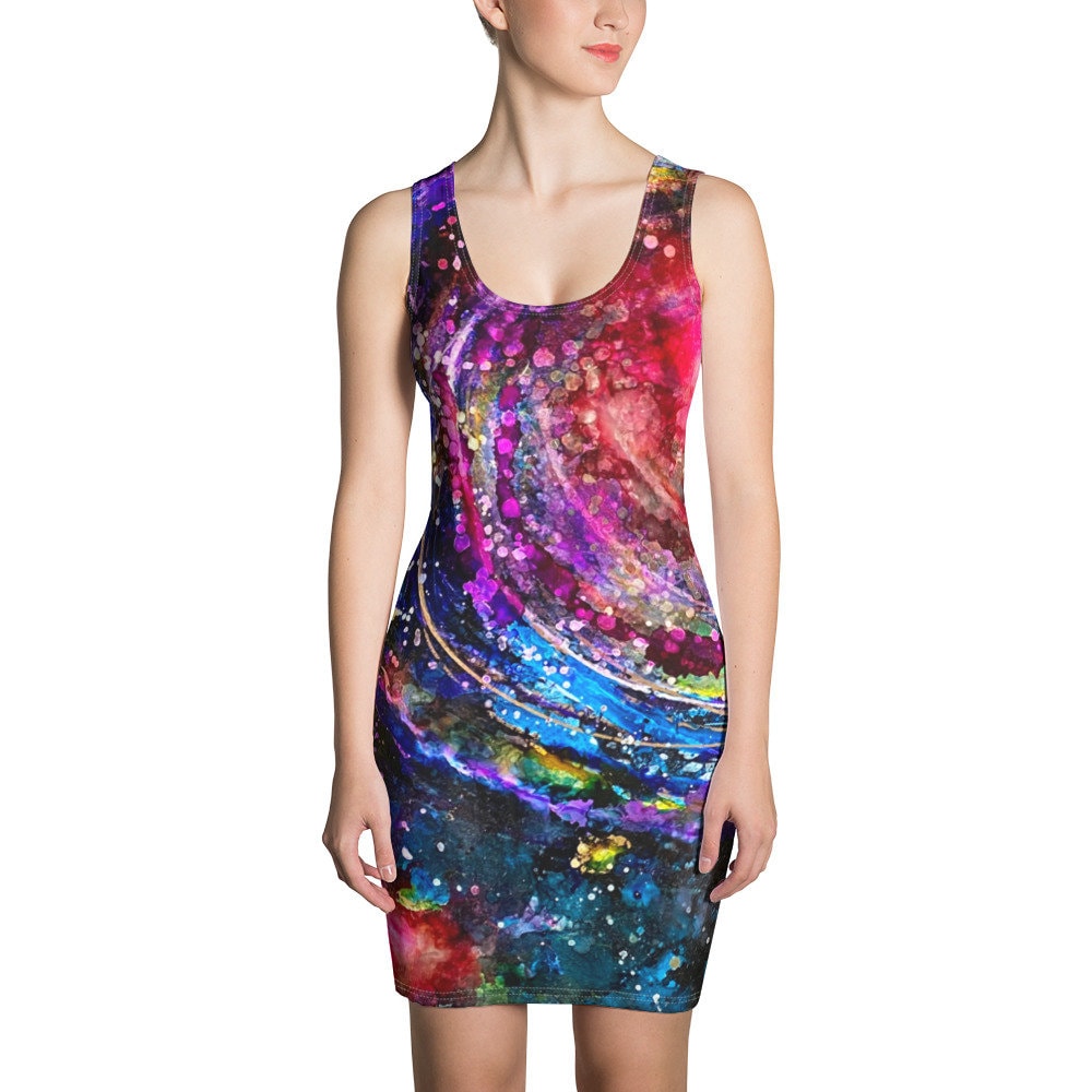 Space Galaxy Dress Abstract Sublimation Cut & Sew Dress - Etsy