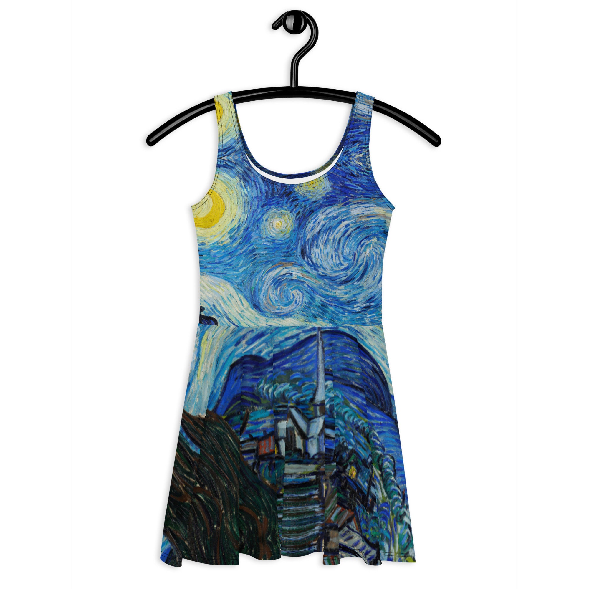Vincent Van Gogh Starry Night Dress Painting Skater Dress - Etsy