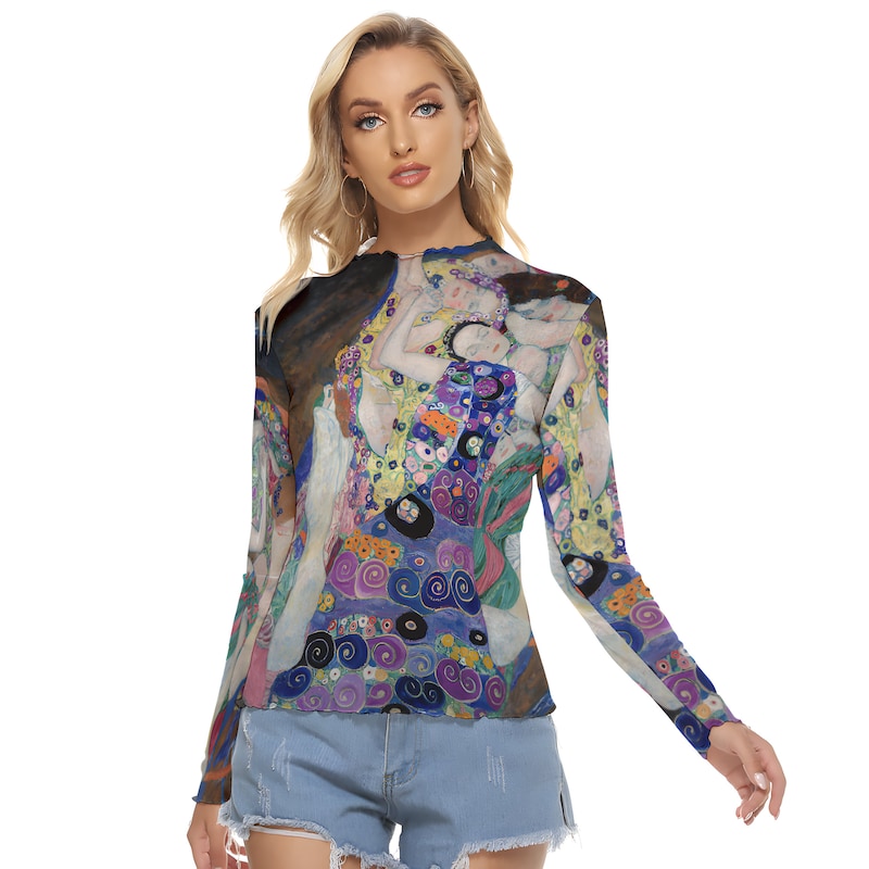 Mesh Top Long Sleeve - Etsy