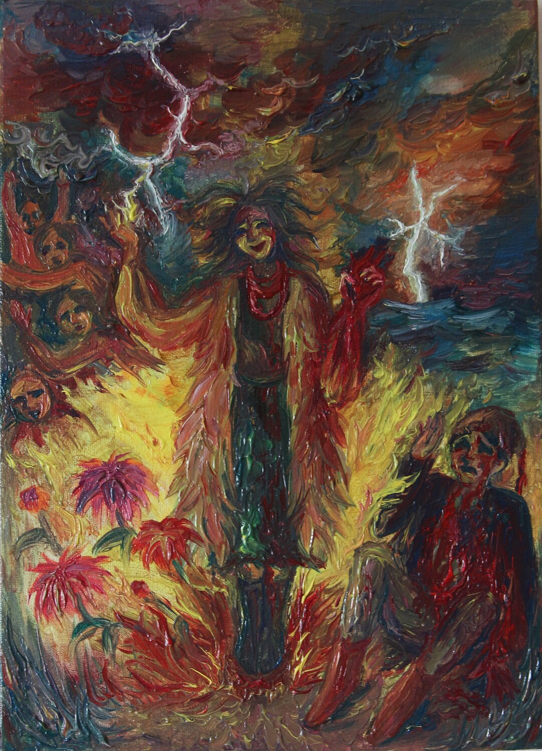 Righteous Anger Oil Painting Original Painting Painting on Canvas ...
