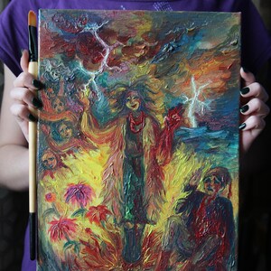 Righteous Anger Oil Painting Original Painting Painting on Canvas ...