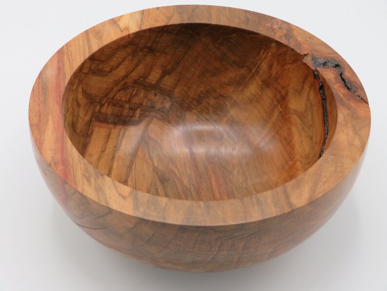 Unique Irish Beech Bowl With Natural Effects - Etsy