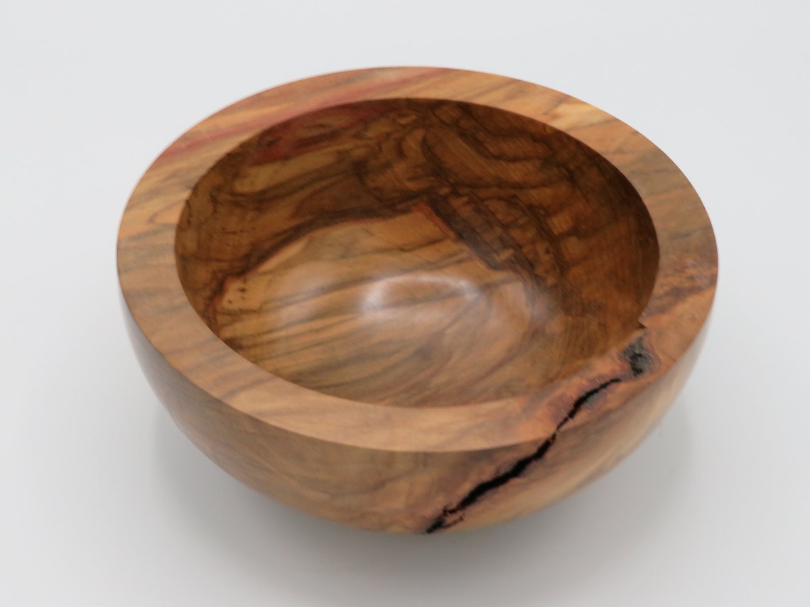 Unique Irish Beech Bowl With Natural Effects - Etsy