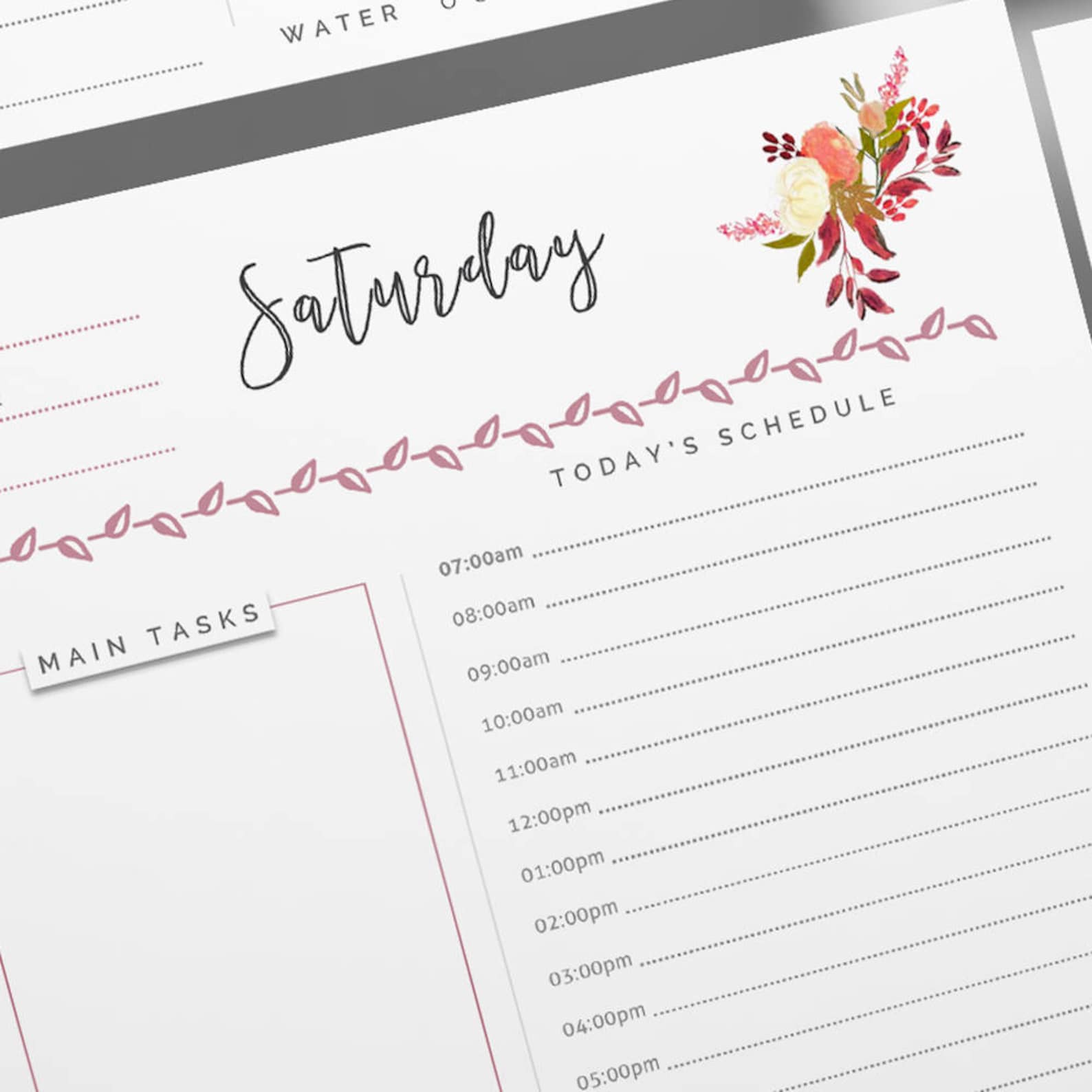 Daily Planner Afdrukbaar. Dagplanner. Wekelijkse planner. Dagplanner ...