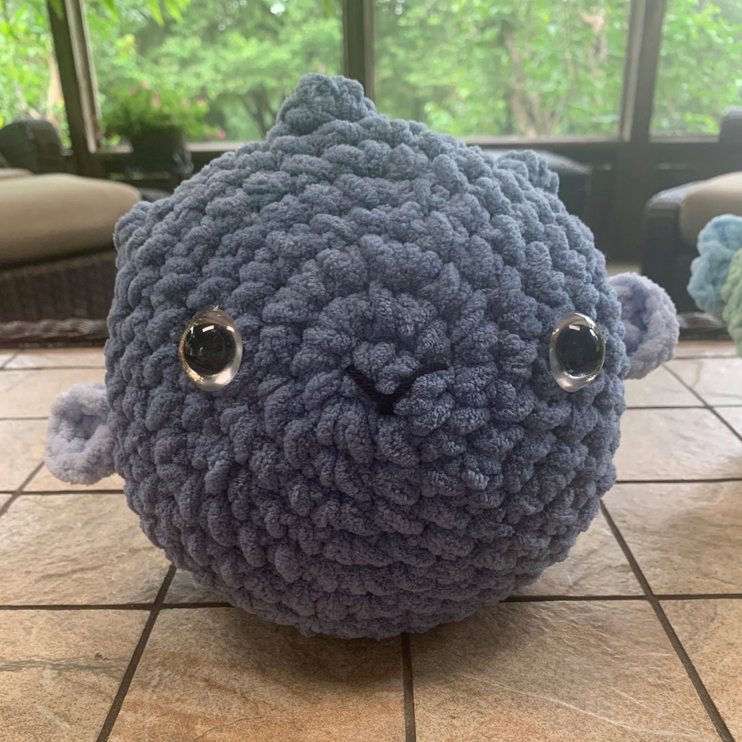 Crochet Amigurumi Puffer Fish Stuffed Toy Plushie Sea Creature - Etsy
