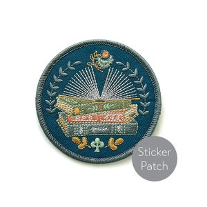 Reader Embroidery Sticker Patch - Etsy