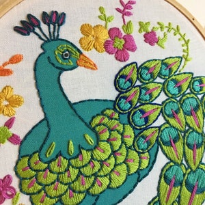 Peacock Embroidery Kit - Etsy