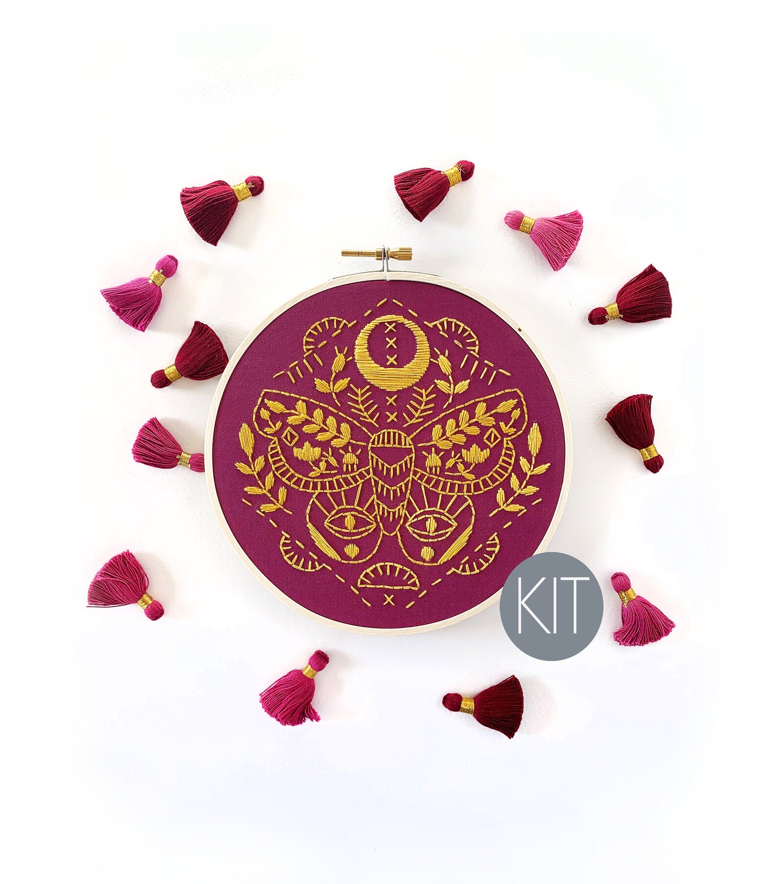 Mythic Moth Embroidery Kit - Etsy