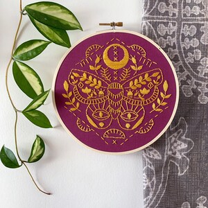 Mythic Moth Embroidery Kit - Etsy