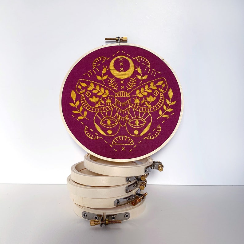 Mythic Moth Embroidery Kit - Etsy