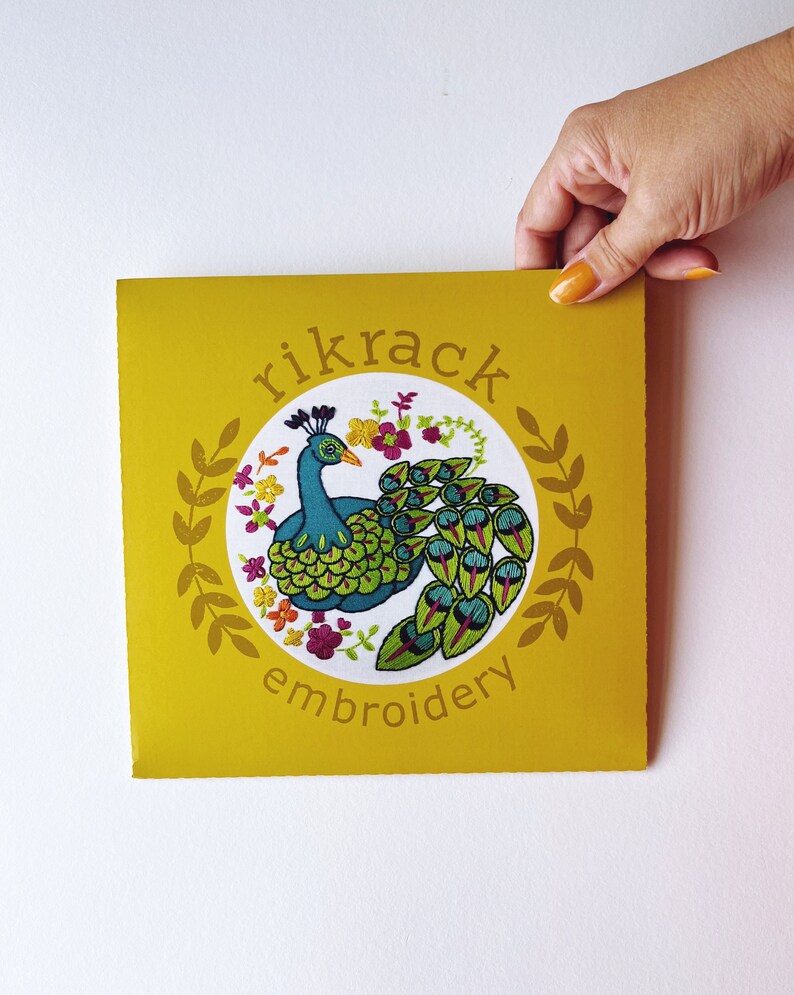 Peacock Embroidery Kit - Etsy India