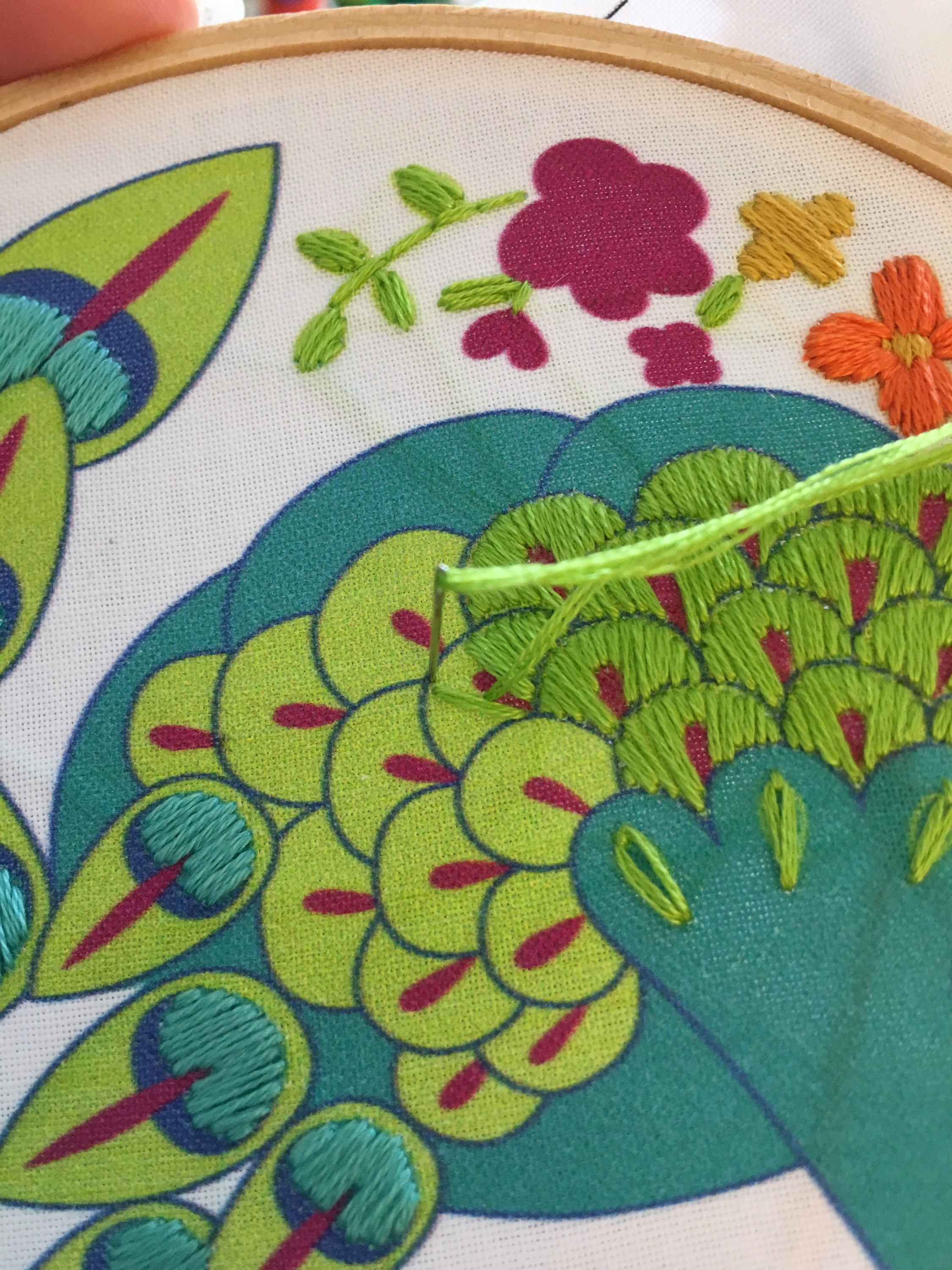 Peacock Embroidery Kit | Etsy