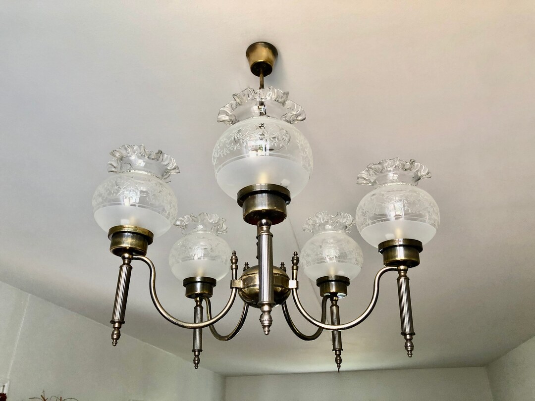 Delmas 5-light Brass Chandelier, Classic Tassel Torch Chandelier, Large ...