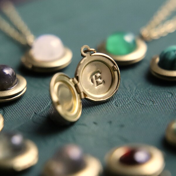 Moonstone Locket - Etsy