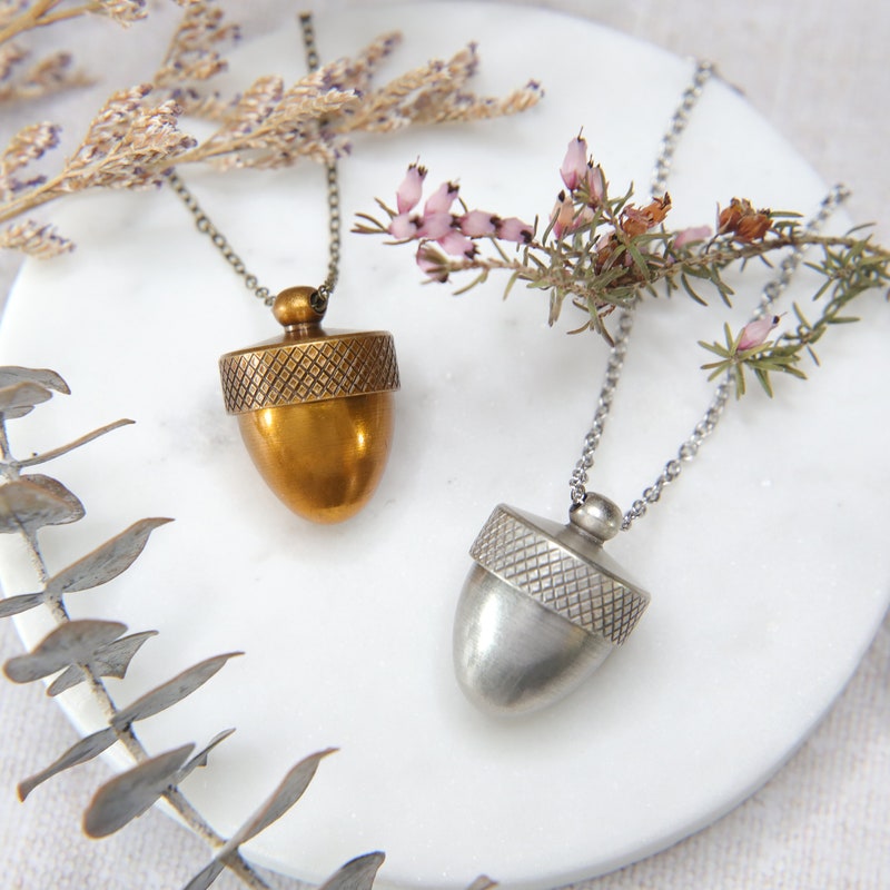 Acorn Locket - Etsy