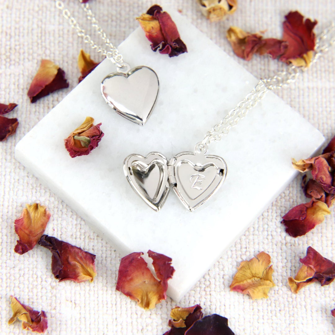 Silver Heart Locket for Jewellery Lovers Gift for Mothers Day ...